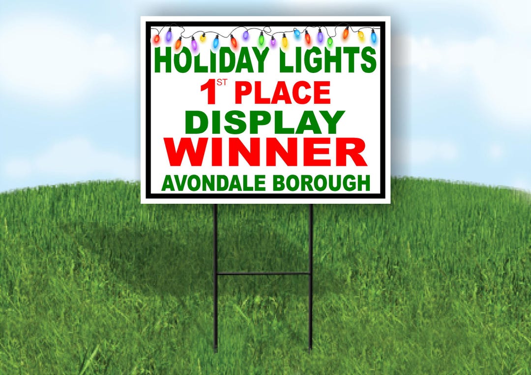 Holiday Lights 1st, 2nd, & 3rd Display Winner Avondale Borough Yard ...