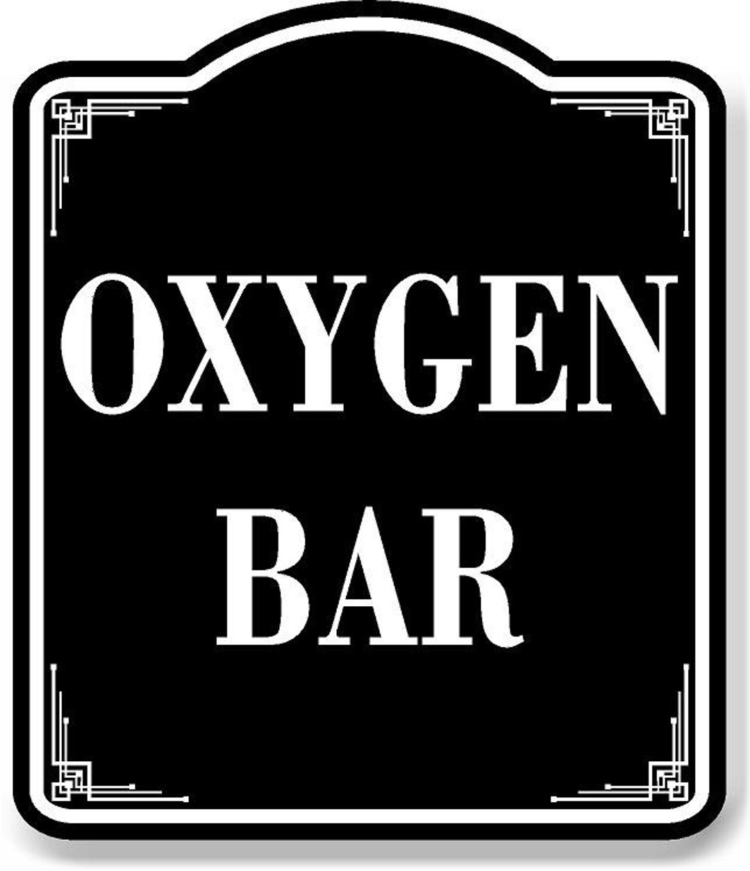 Oxygen Bar BLACK Aluminum Composite Sign - Etsy