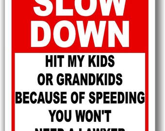 Slow Children and Animals Present Sign School Signs - Etsy