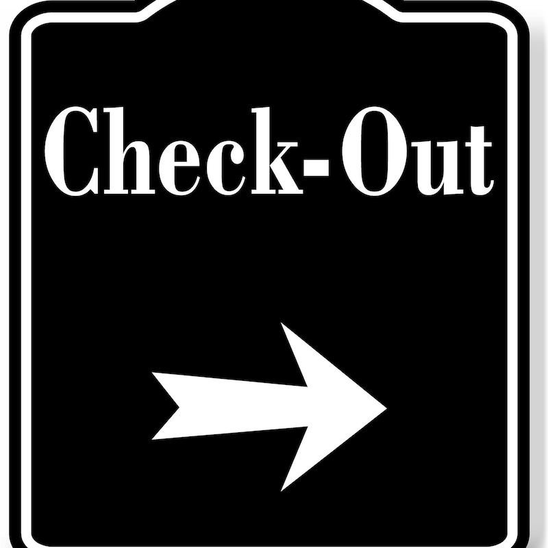 Check Out Sign - Etsy