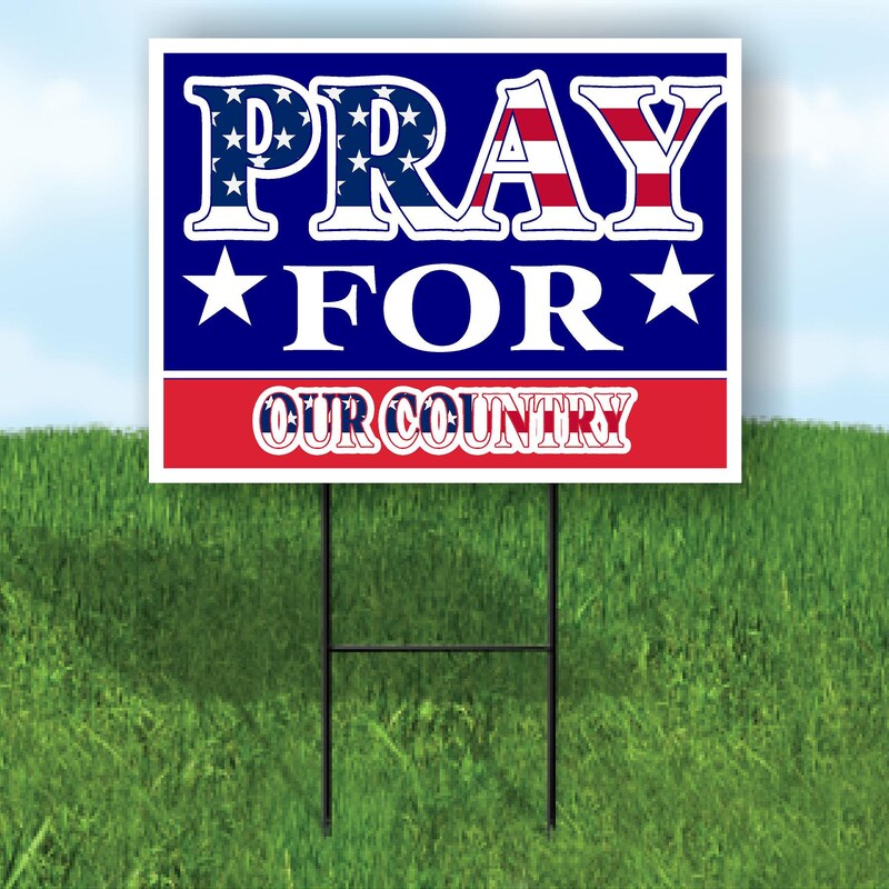 Pray for American Yard Sign - Etsy