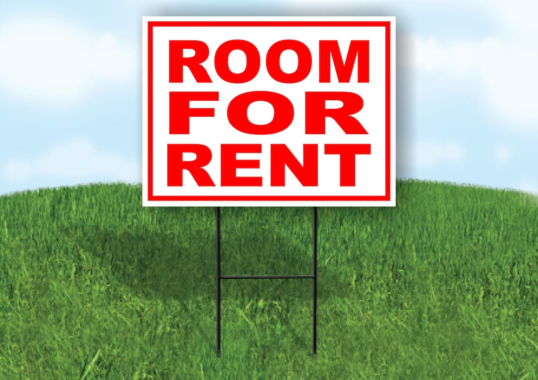 Room for Rent Red White Yard Sign Road Sign With Stand - Etsy