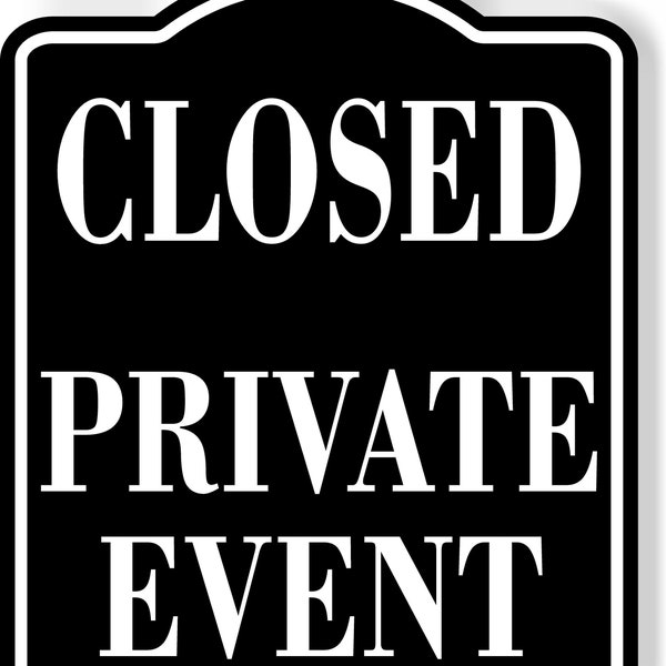 Closed Event Sign - Etsy