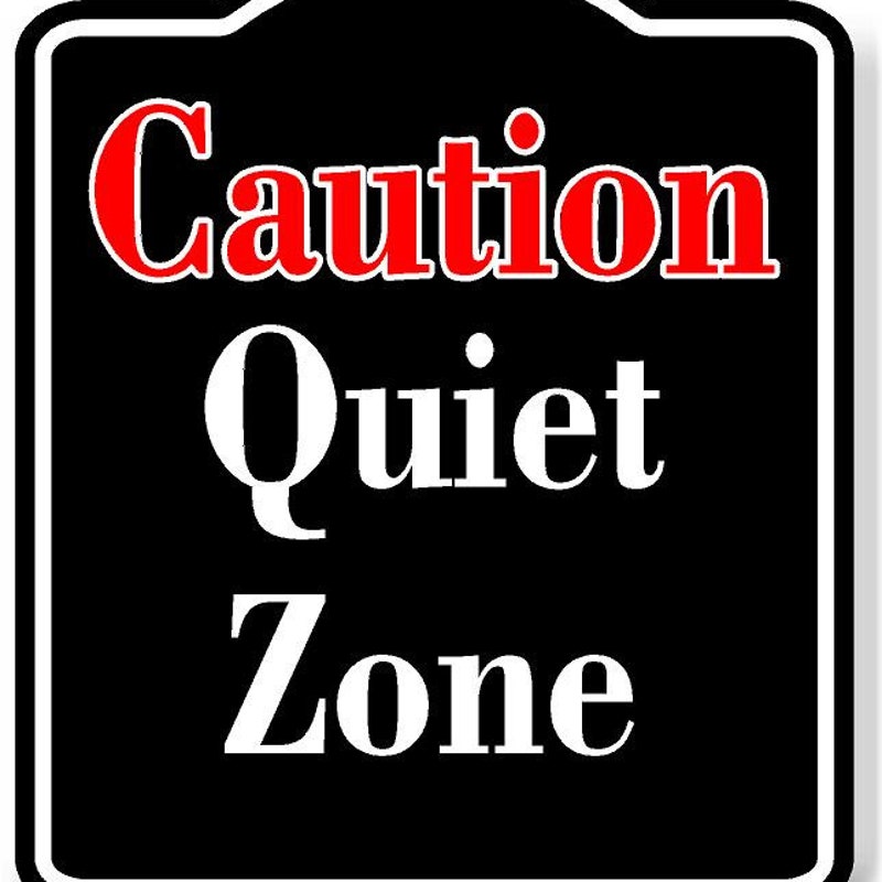 Quiet Sign - Etsy