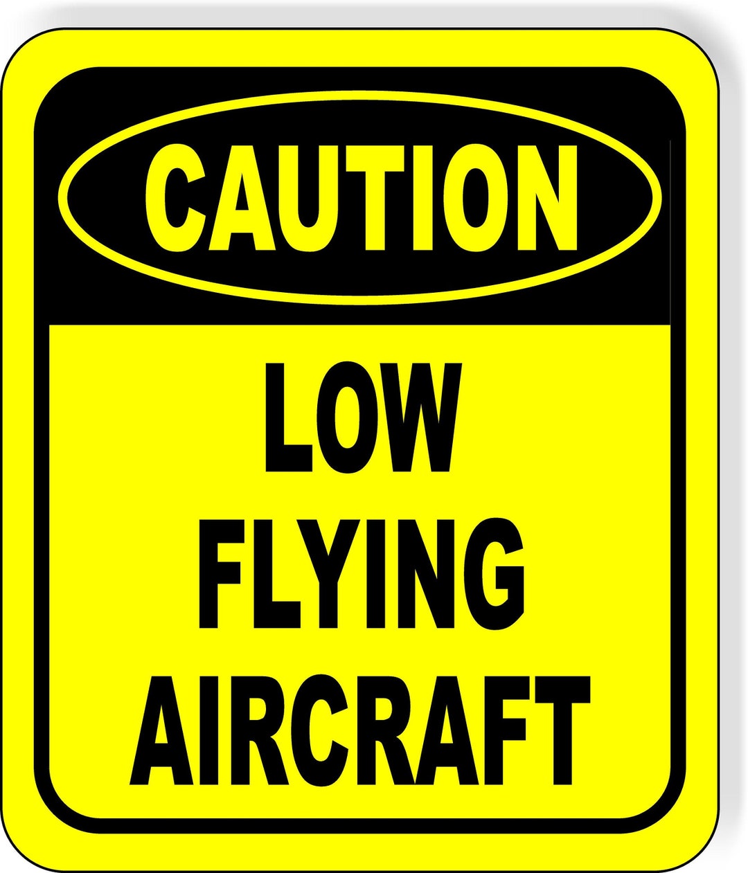 Caution Low Flying Aircraft Aluminum Composite Sign - Etsy