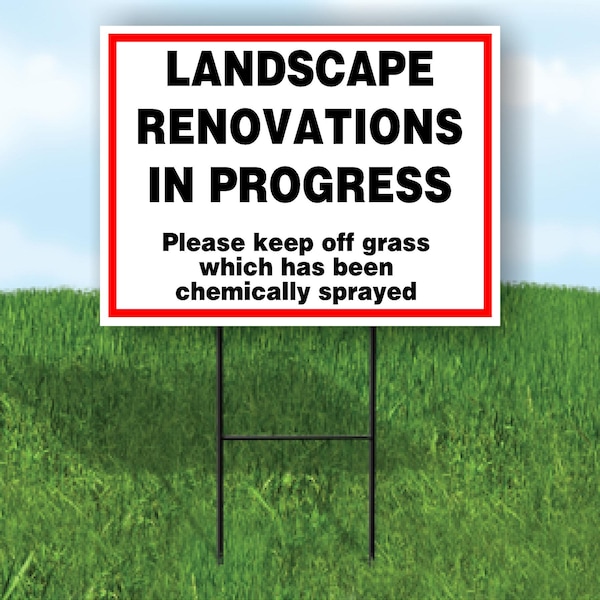 Keep off Landscape Sign - Etsy