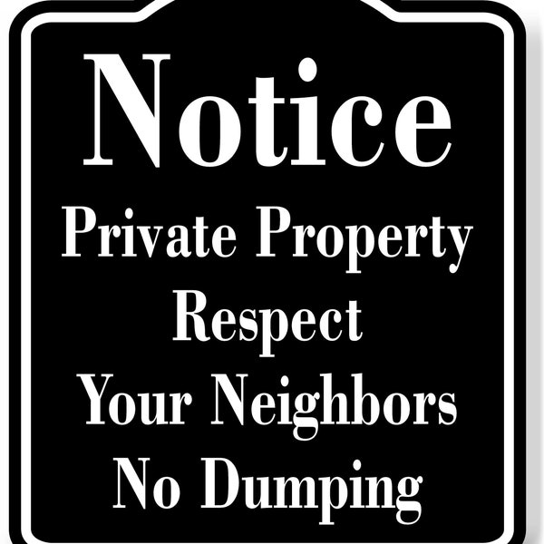 Respect Property Signs - Etsy