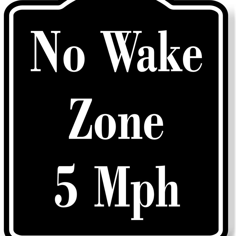 No Wake Zone - Etsy