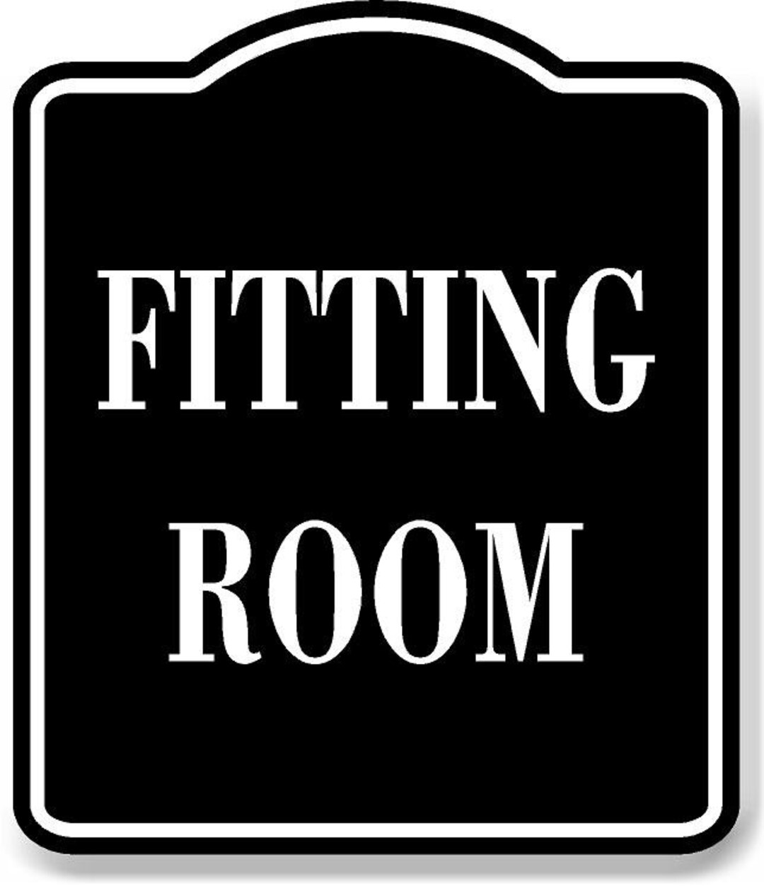 Fitting Room BLACK Aluminum Composite Sign - Etsy