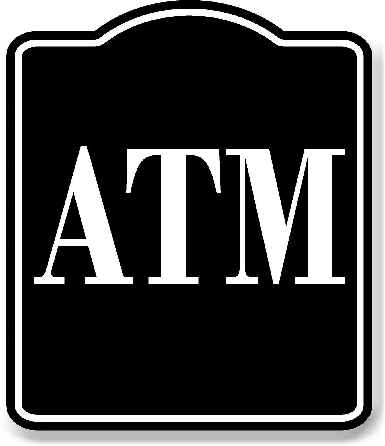 Atm BLACK Aluminum Composite Sign - Etsy