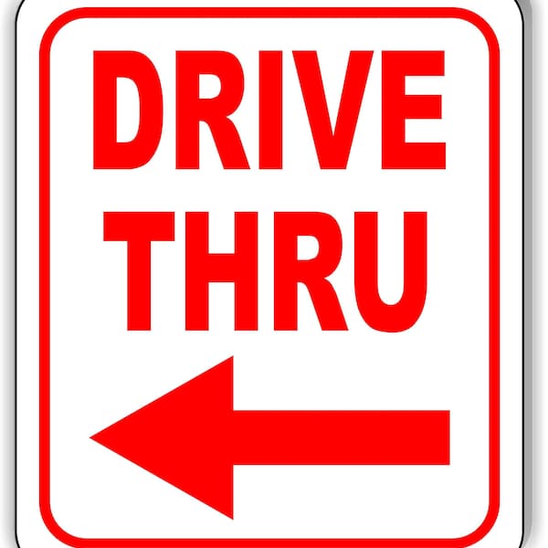 Drive Thru Signs - Etsy