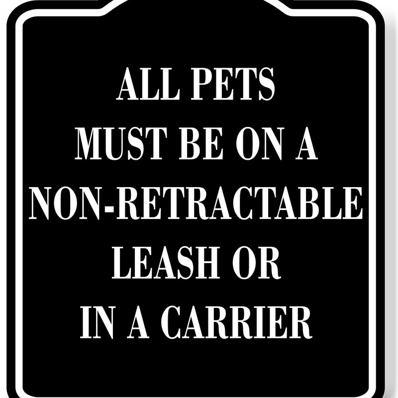 All Dogs Must Be on a Leash Sign - Etsy