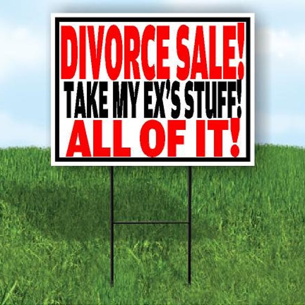 Divorced Yard Signs - Etsy