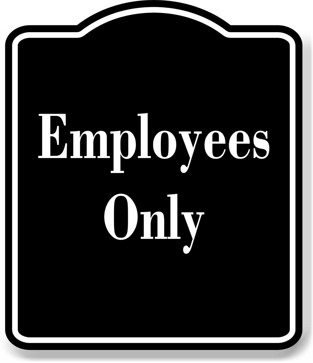 Employees Only BLACK Aluminum Composite Sign - Etsy