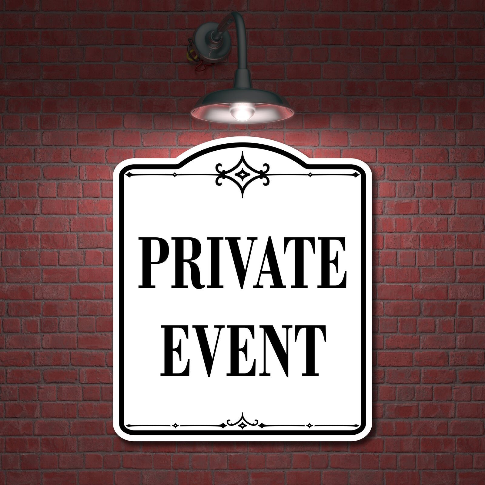 Private Event WB Aluminum Composite Sign - Etsy