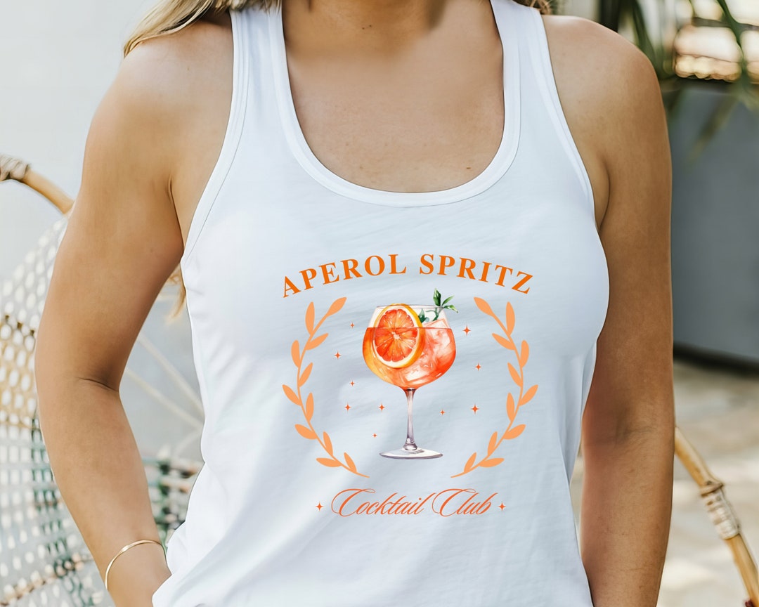 Aperol Spritz Tank Top/aperol Spritz Tank Top/ Summer Cocktail Tank Top ...