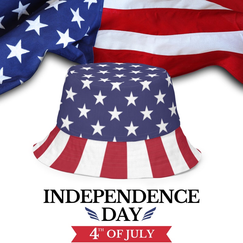 Bucket Hat 4th July - Etsy