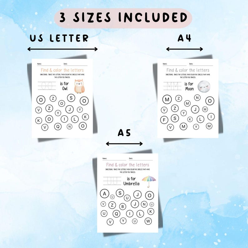 Alphabet Dab It Worksheets | Find & Color Letters A–Z | Preschool ...