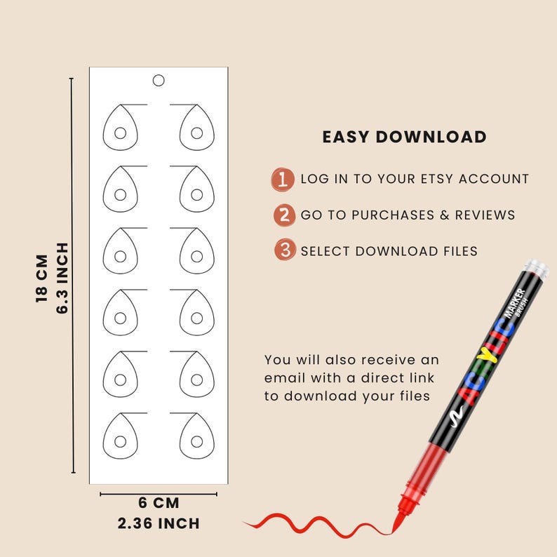 Blank Teardrop Color Swatch Cards, Printable Marker Color Chart PDF - Etsy