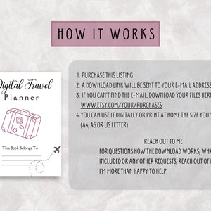 Ultimate Digital TRAVEL PLANNER Printable Hyperlinked Trip Planner ...
