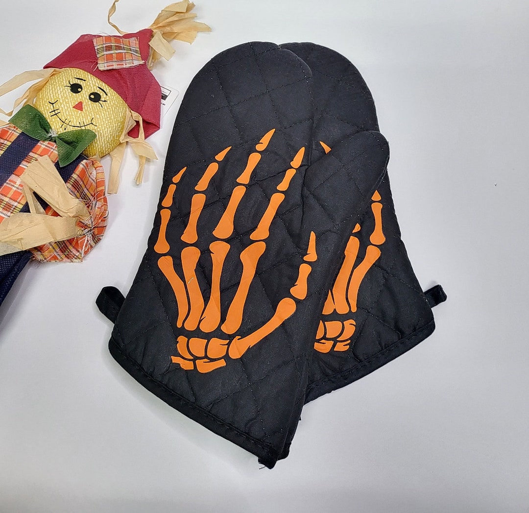 Halloween Oven Mittensskeleton Hands - Etsy