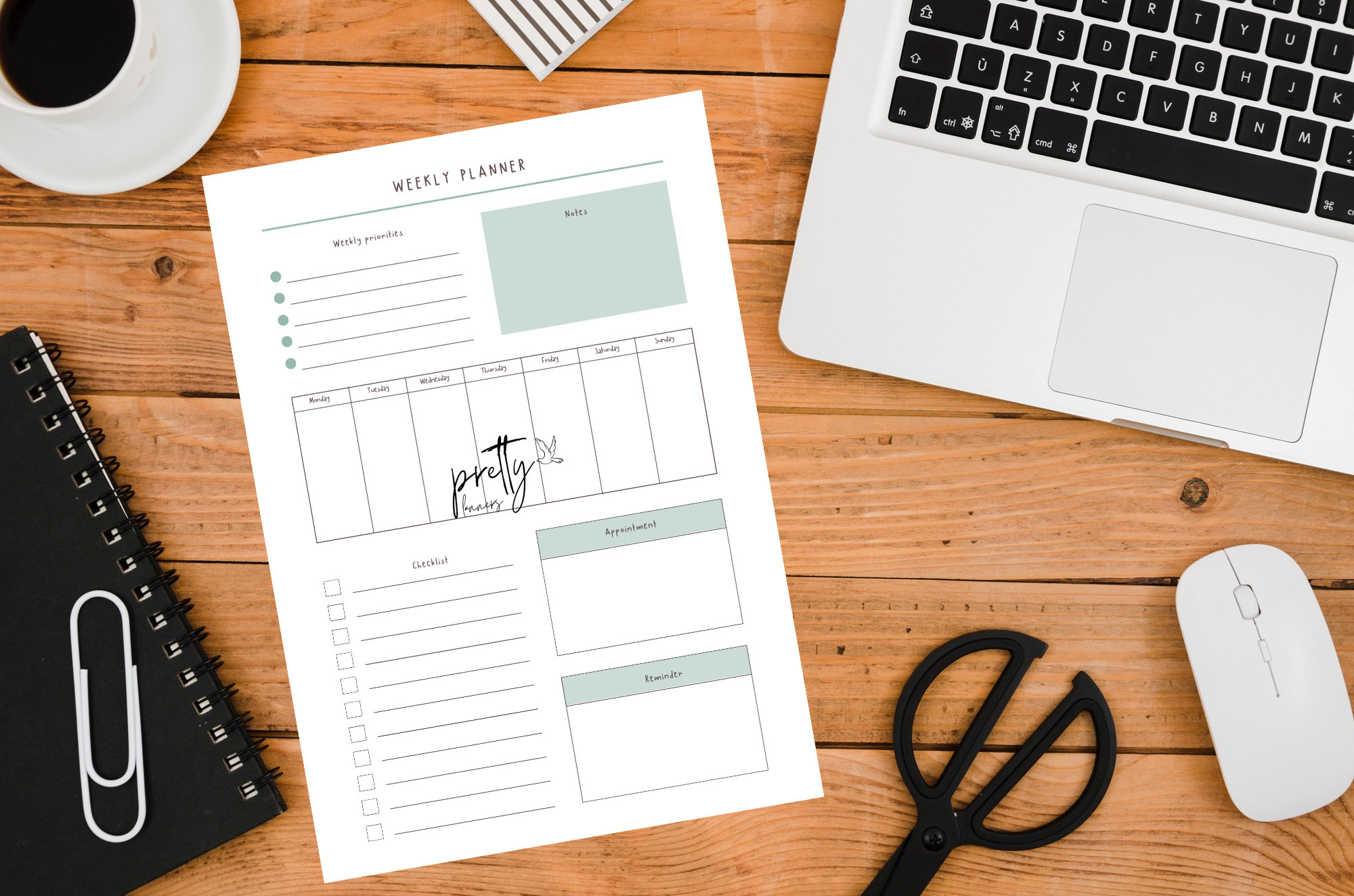 Printable Weekly Planner, Printable Weekly Planner Page, Printable ...