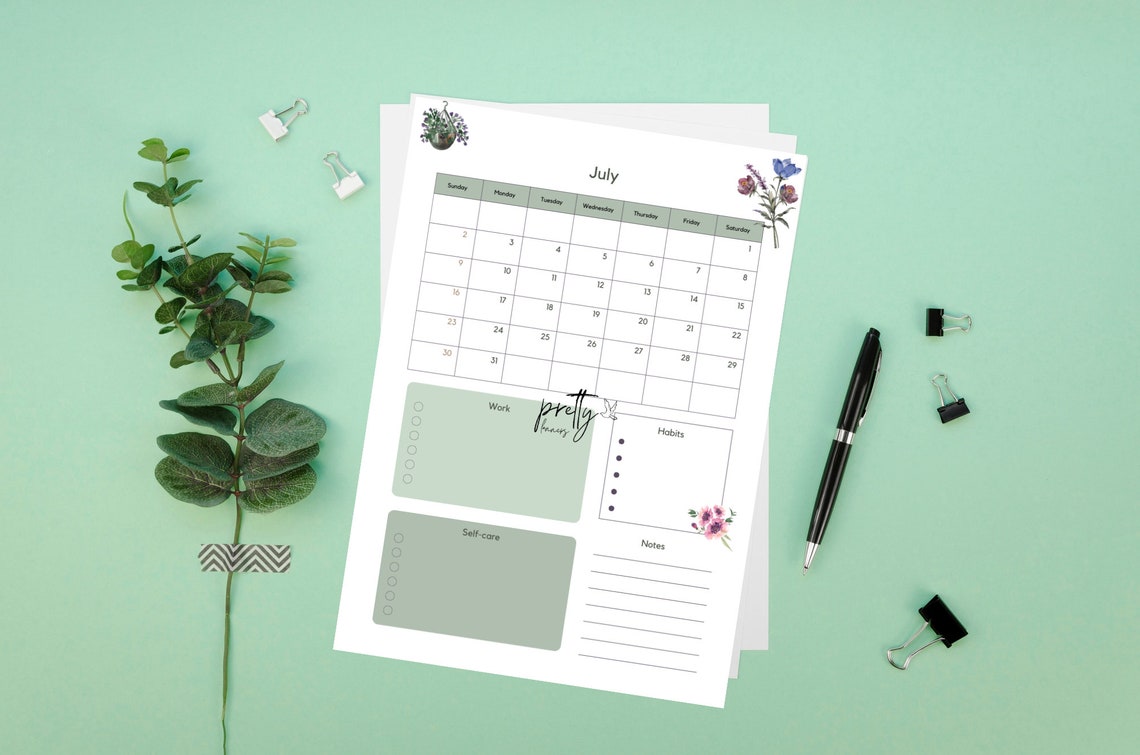 2023 2024 Planner Dated Planner Yearly Planner a Month at a - Etsy