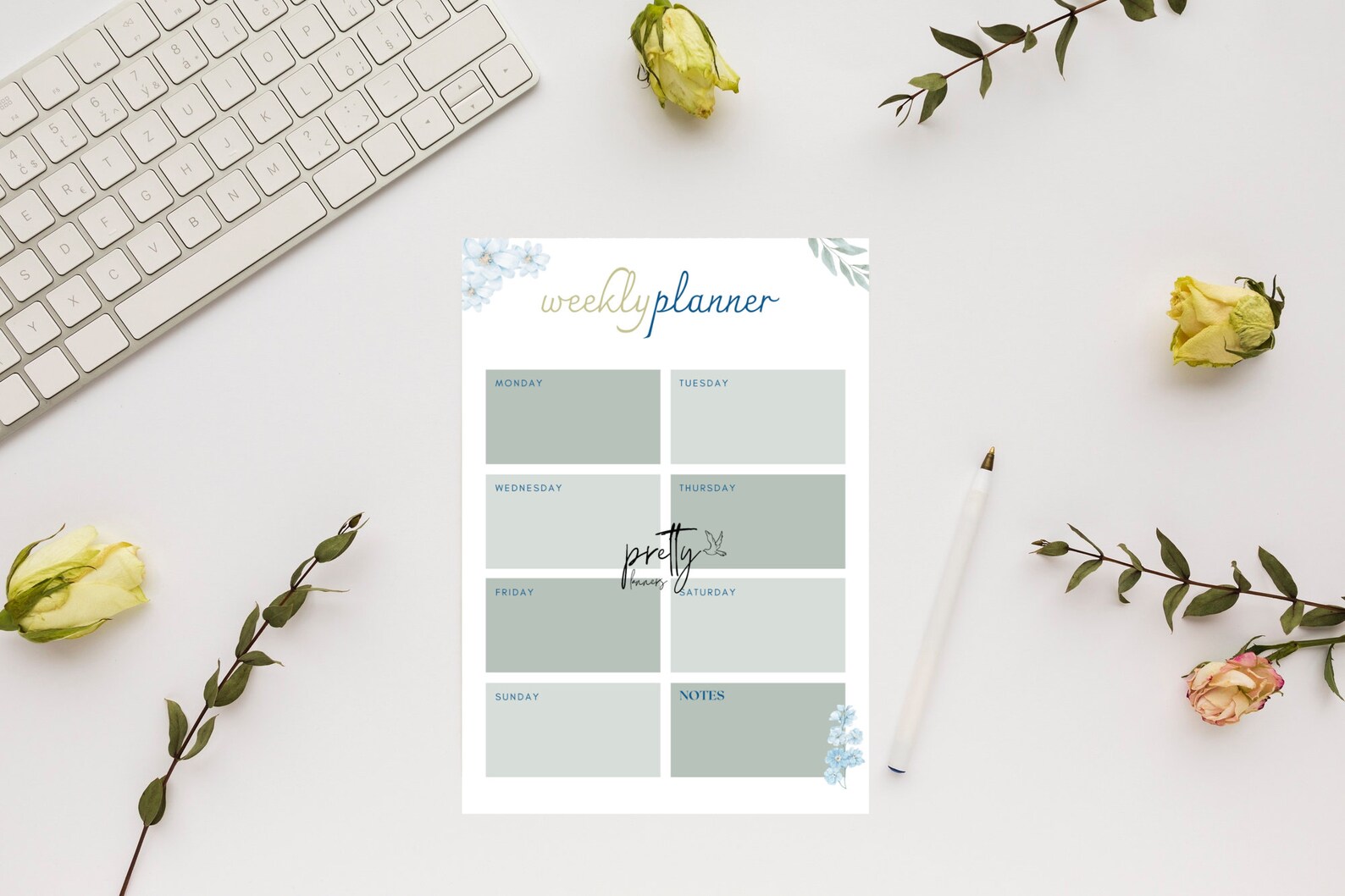 Printable Weekly Planner Sheet, Printable Weekly Schedule, Weekly ...