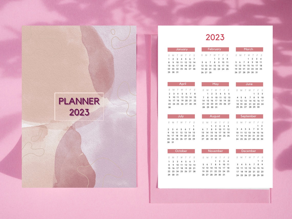 2023 2024 Planner Dated Planner Yearly Planner a Month at a - Etsy