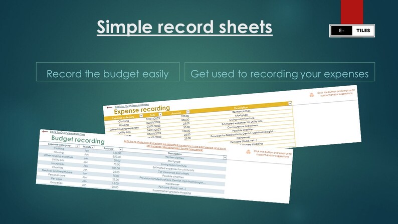 Personal Expense Tracker: Streamlined Expense Tracking|excel Budget and ...