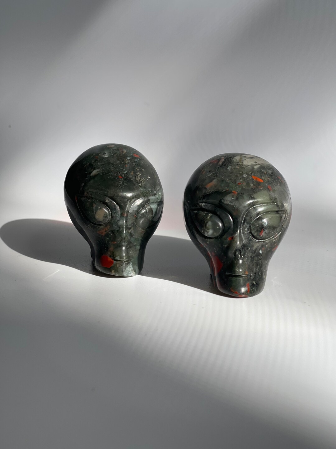 African Bloodstone Alien Carvings: Celestial Energy - Etsy