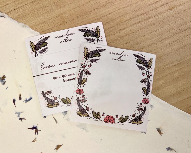 Cottagecore Floral Memo Pad Loose Notes for To-do Lists & Plans - Etsy