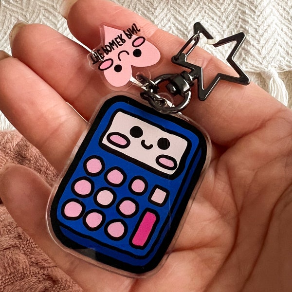 Calculator Keychain - Etsy