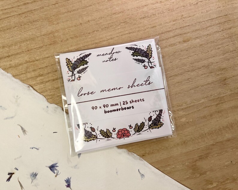 Cottagecore Floral Memo Pad Loose Notes for To-do Lists & Plans - Etsy