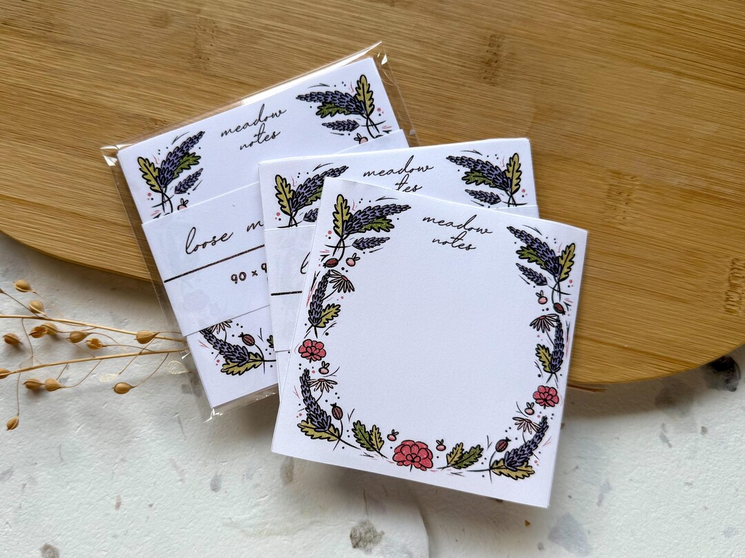 Floral Memo Pad: Cottagecore Notes, Cozy Nature Stationery, To-do List ...