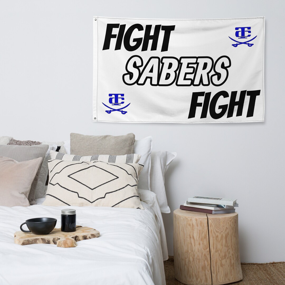 Fight Sabers Fight Flag - Etsy
