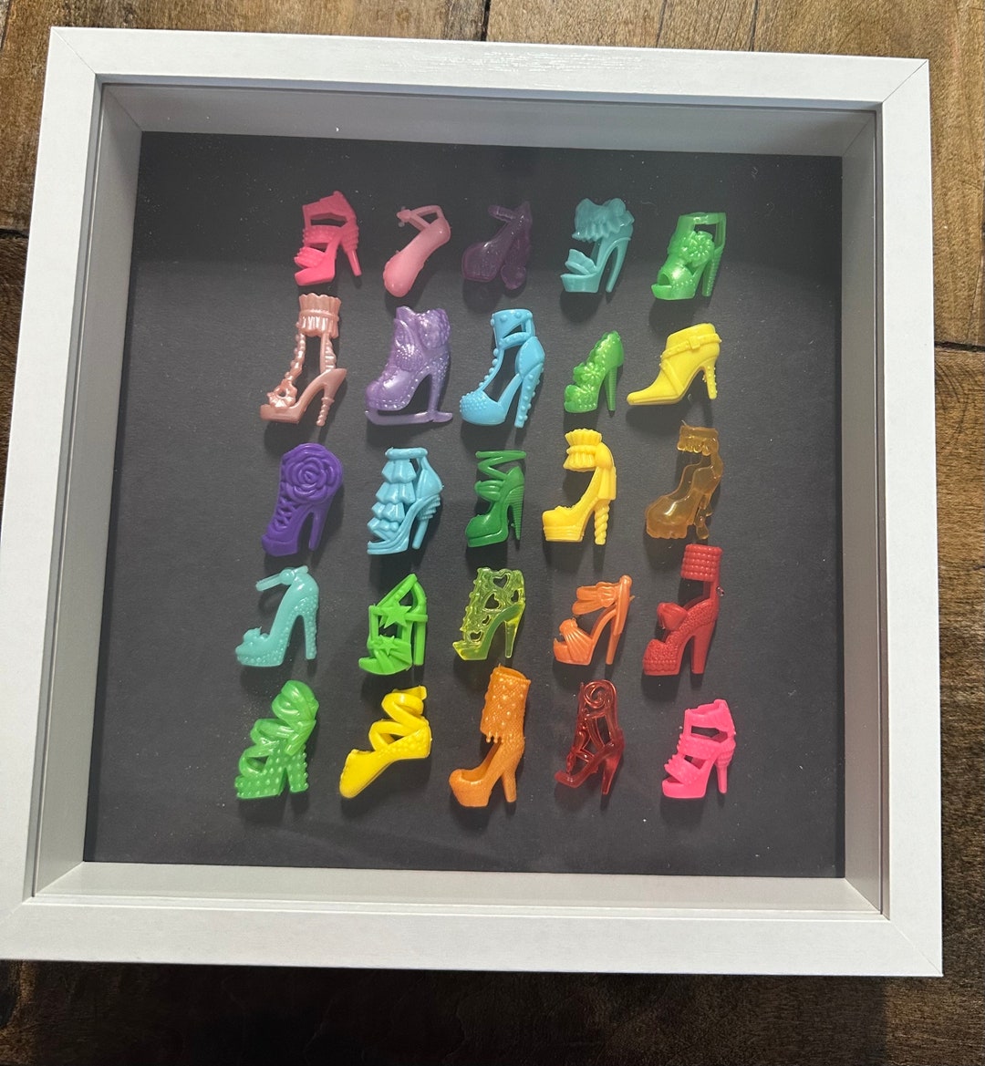 Barbie Shoes Shadow Box - Etsy