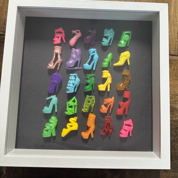 Barbie Shoe Shadow Box - Etsy