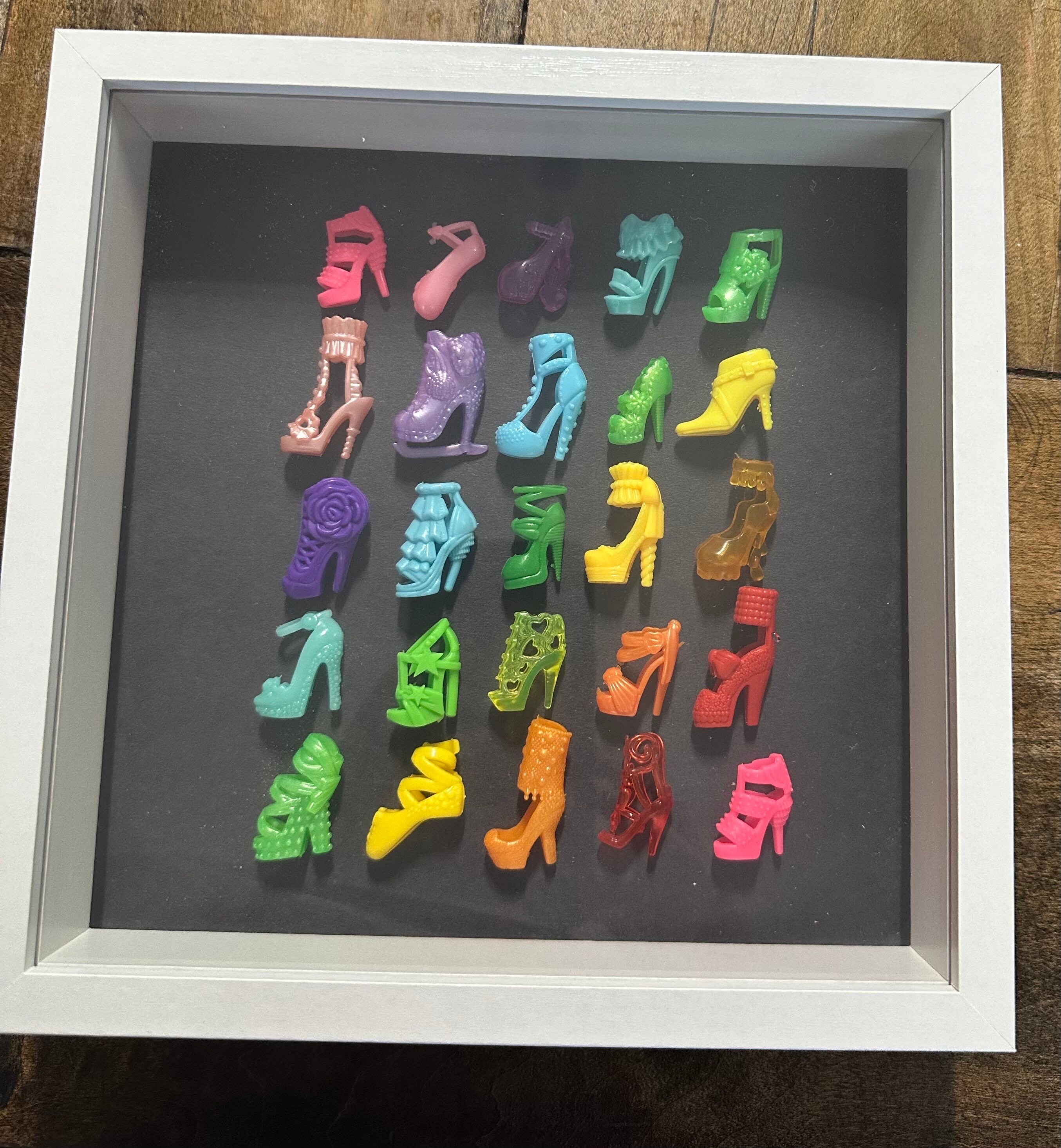 Barbie Shoes Shadow Box - Etsy