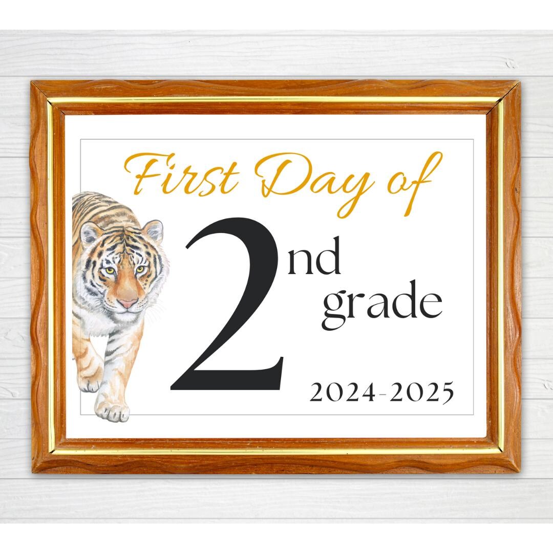 Primer día de segundo grado imprimible, letrero del primer día de ...