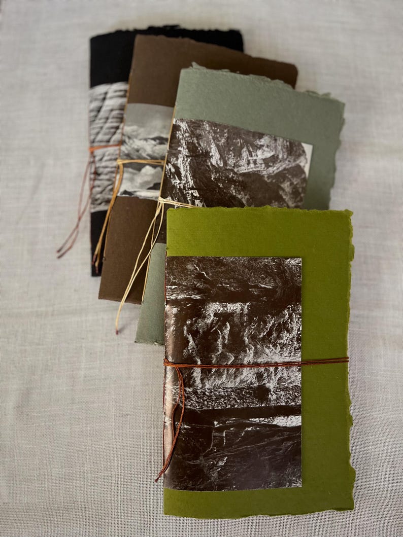 LAND JOURNAL 02—notebook, Upcycled, Collage, Handmade, Mixed Media ...