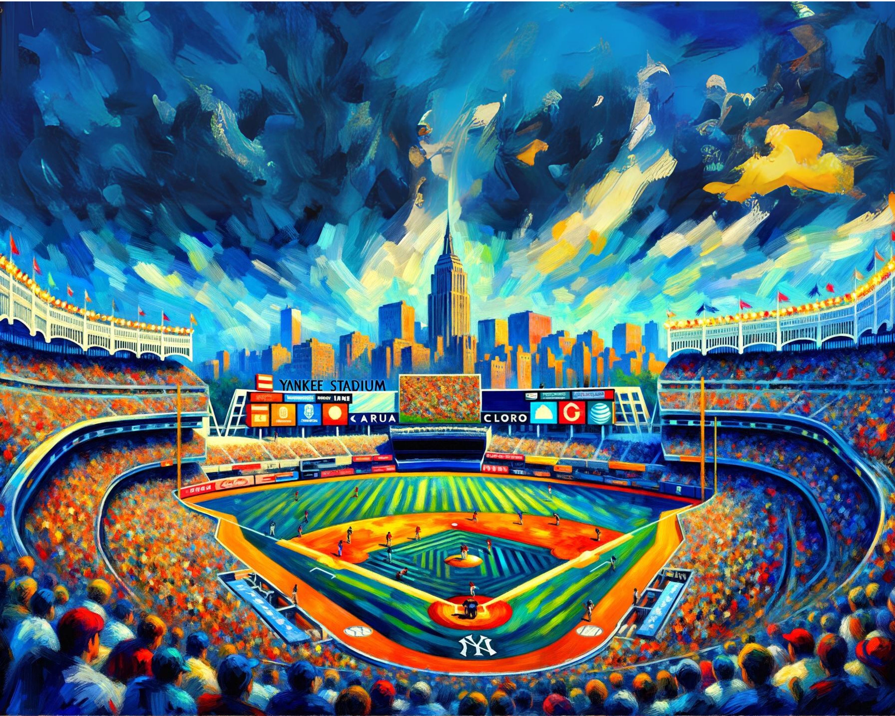Original Yankee Stadium Art 5pack 8x10 Digital Prints for Yankees Fans ...