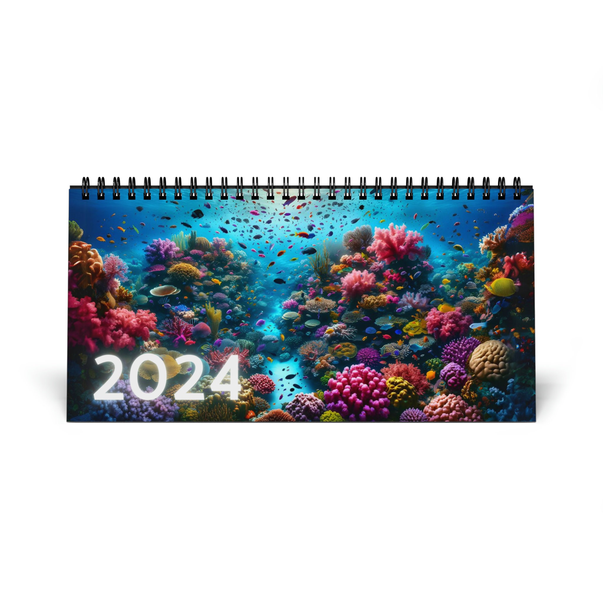 2024 Calendar - Underwater Wonders Spiral Calendar, Coral Reefs & Sea ...