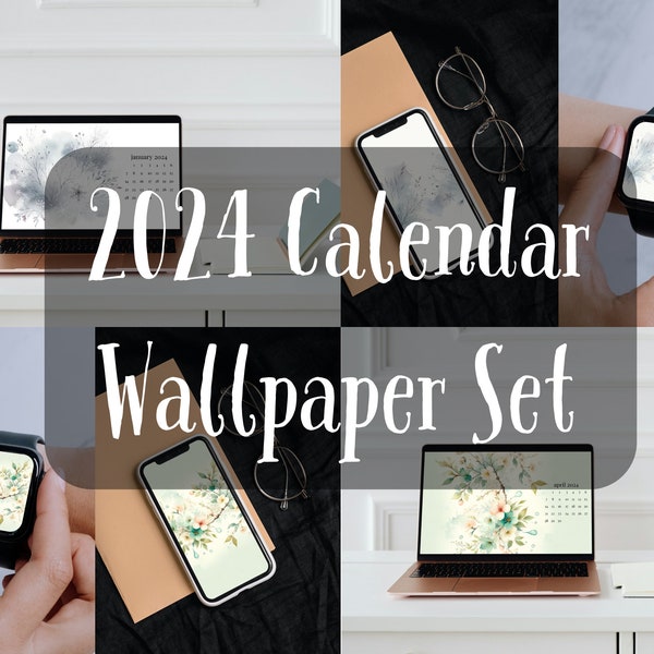 Watercolor Calendar - Etsy