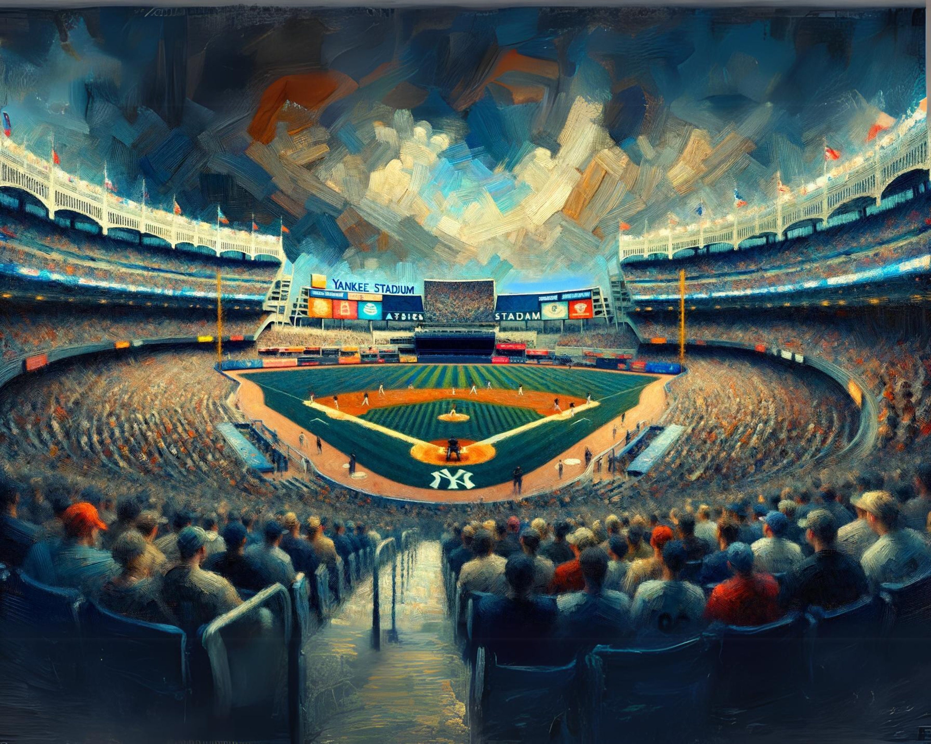 Original Yankee Stadium Art 5pack 8x10 Digital Prints for Yankees Fans ...