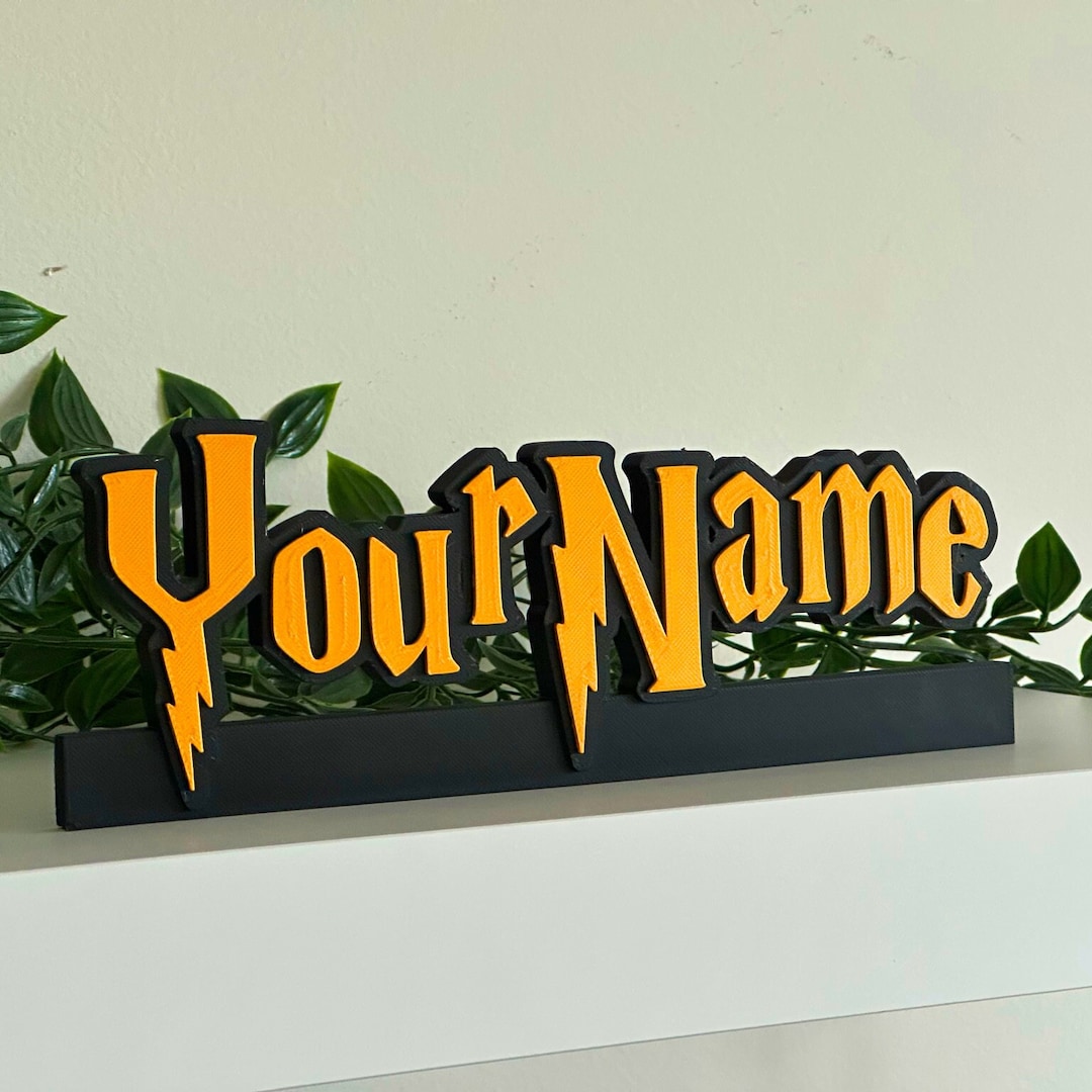 Custom Wizard Inspired Personalized Nameplate Office, Wall Art, Gamer ...