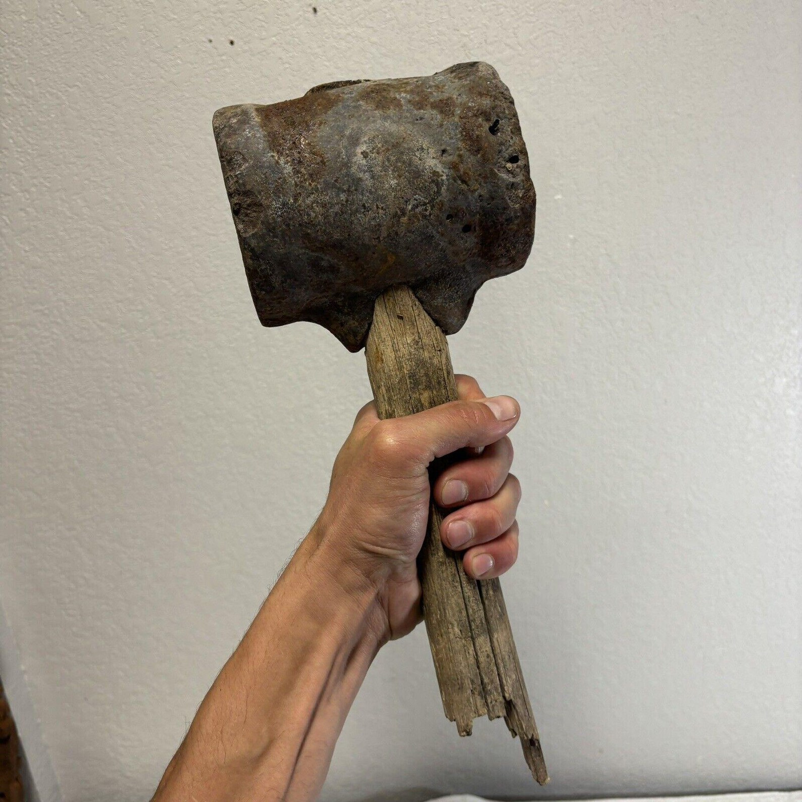 Vintage 15 Lb Round Sledge Hammer Head Only, Thor Fence Post Sledge ...