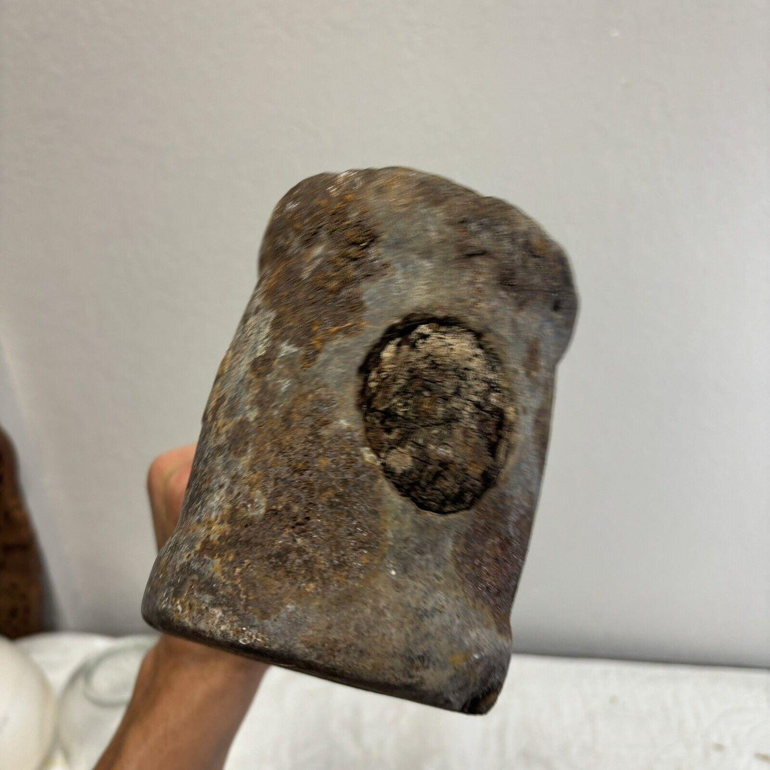 Vintage 15 Lb Round Sledge Hammer Head Only, Thor Fence Post Sledge ...