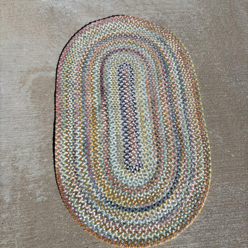 Colorful Braided Rug - Etsy