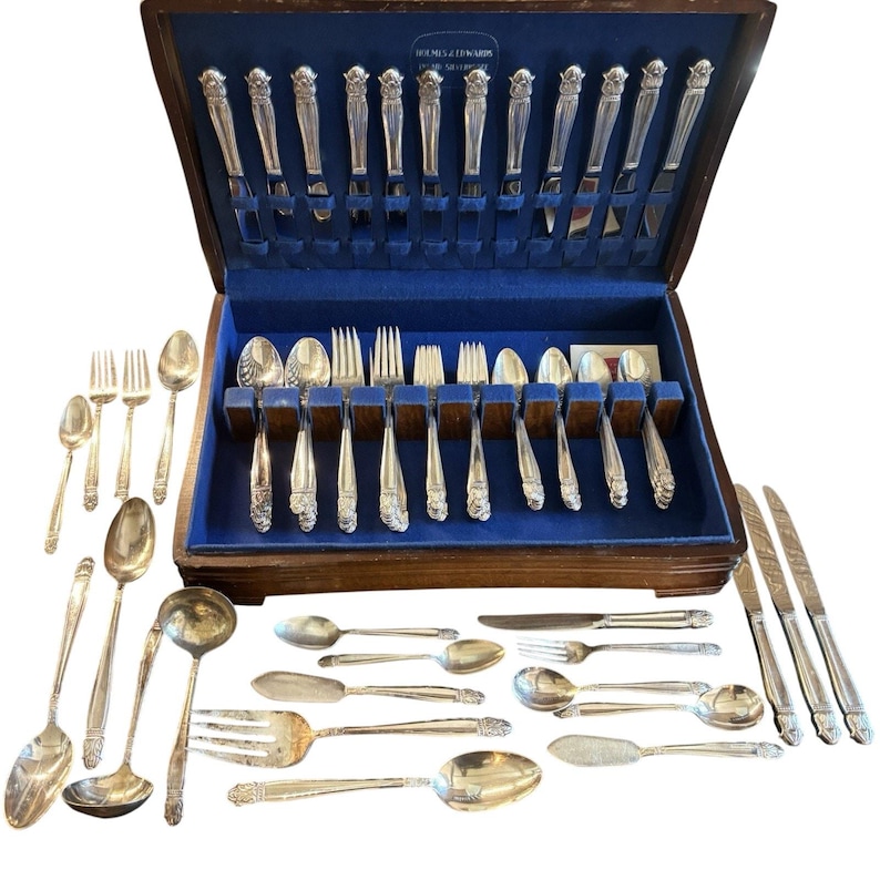 Elegant Holmes And Edwards Inlaid Silverware Pictures
